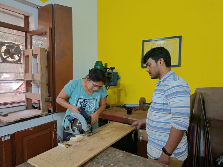 Woodwork workshop at Goa- Maker's Asylum